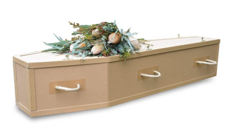 100% Recycled Cardboard Coffin | Gift of Grace Funerals